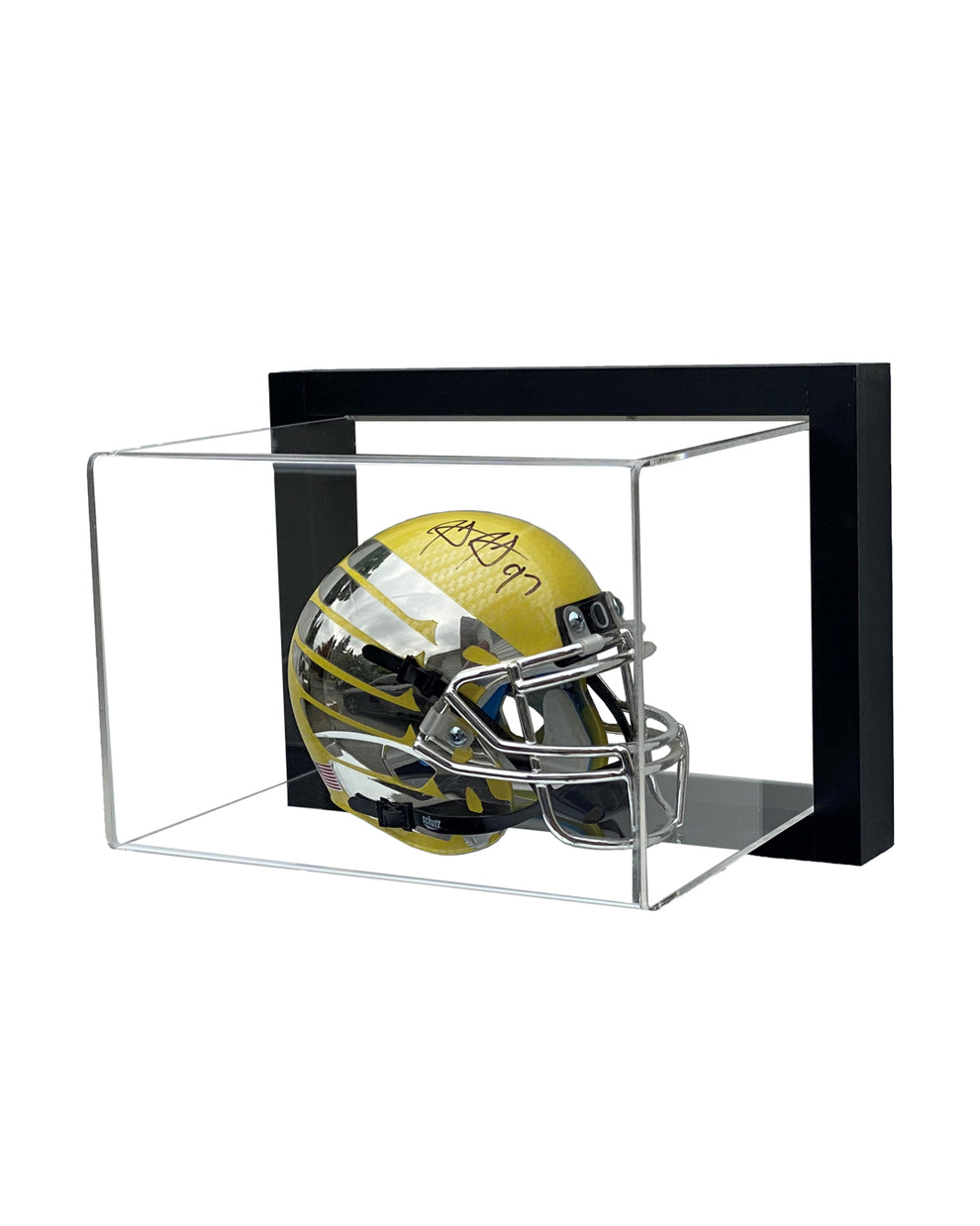 Framed Acrylic Wall Mount Football Mini Helmet Display Case – GameDay ...